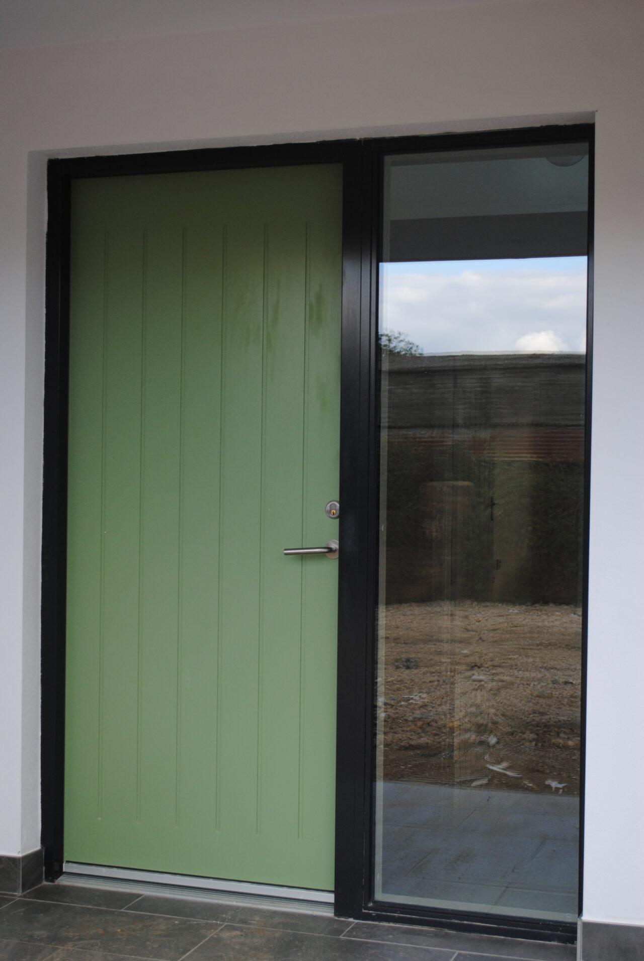 Flush Panel Entrance Doors | Greensteps Windows